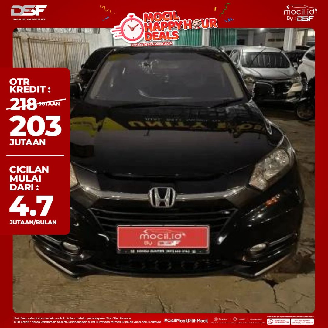 Mobil HONDA HR-V 1.5L E AT 2016 - Mocil.id